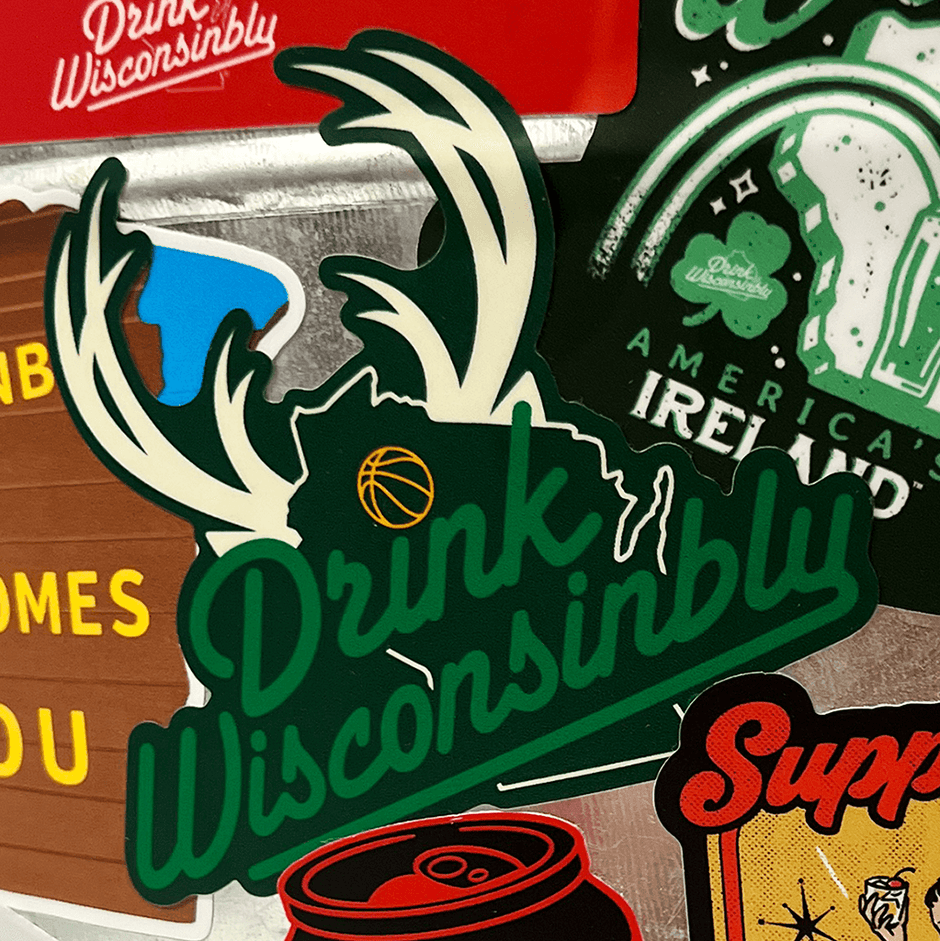 Wisconsin Stickers - Drink Wisconsinbly - Drink Wisconsinbly