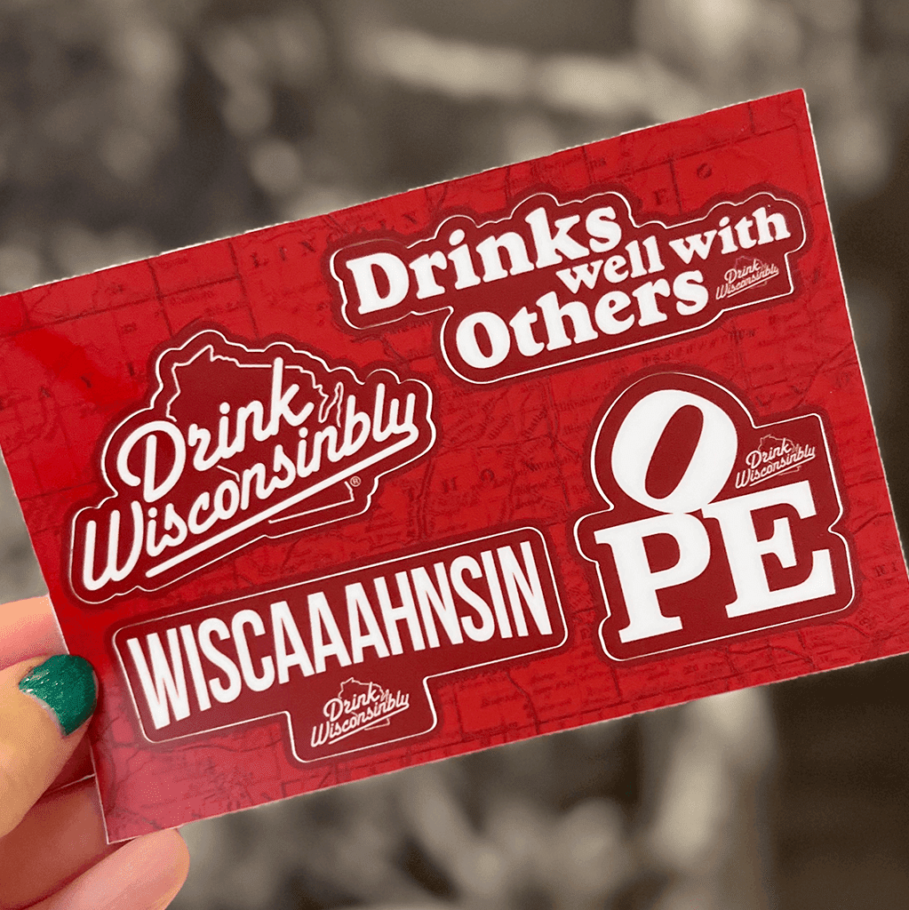Wisconsin Stickers - Drink Wisconsinbly - Drink Wisconsinbly
