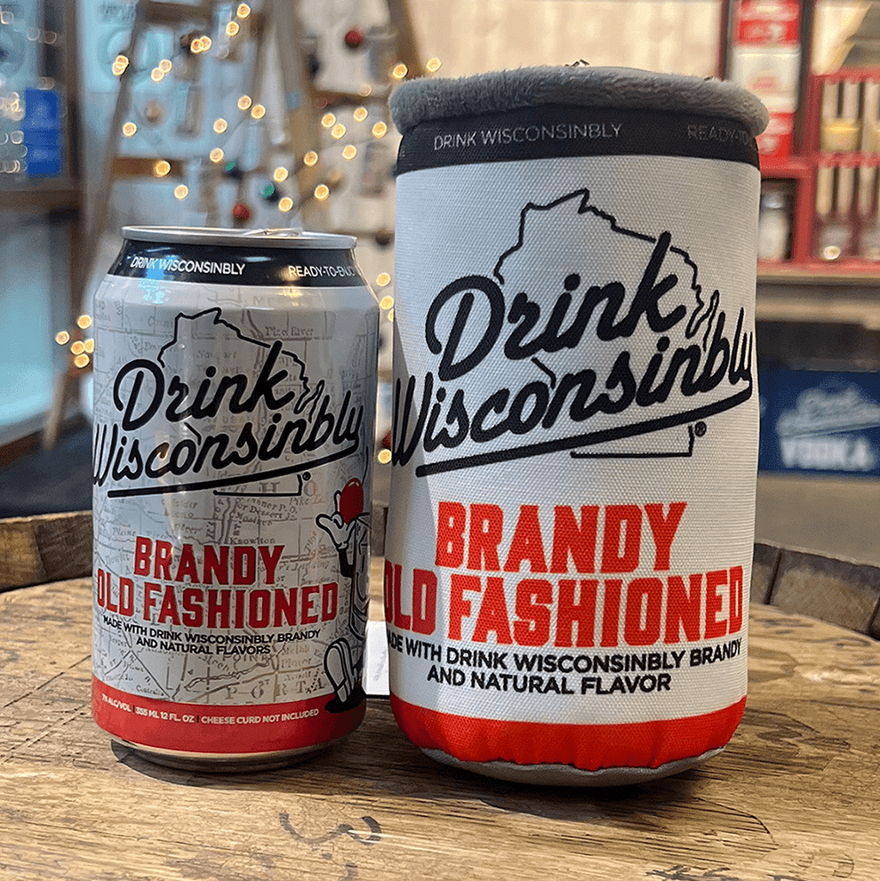 Brandy Old Fashioned Plush Can Dog Toy - Drink Wisconsinbly