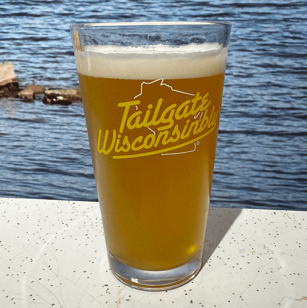 Tailgate Wisconsinbly Pint Glass - Drink Wisconsinbly